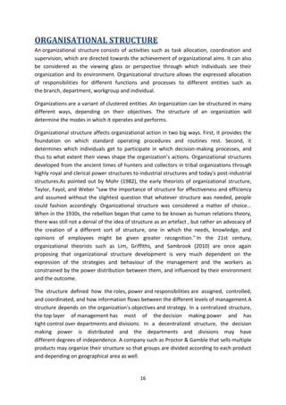 Organisation structure and relationship | DOCX