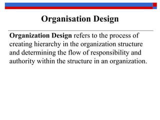 organisation structure-definition,determinents,importance and types.pptx