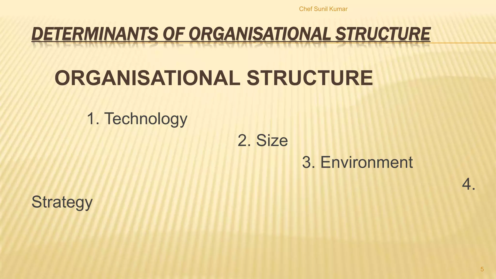 Organisation structure and design | PPTX
