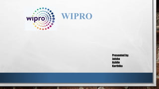 Organisation structure, culture and strategies of wipro | PPTX