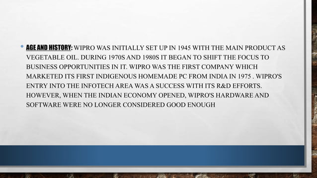 Organisation structure, culture and strategies of wipro | PPTX