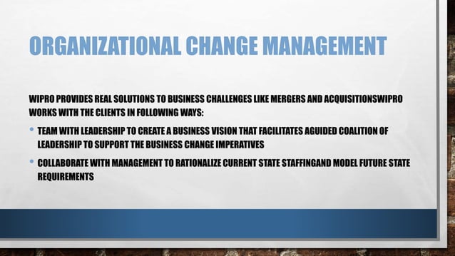 Organisation structure, culture and strategies of wipro | PPTX