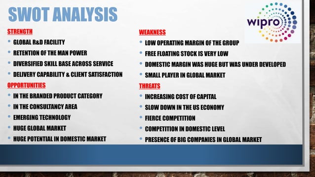 Organisation structure, culture and strategies of wipro | PPTX