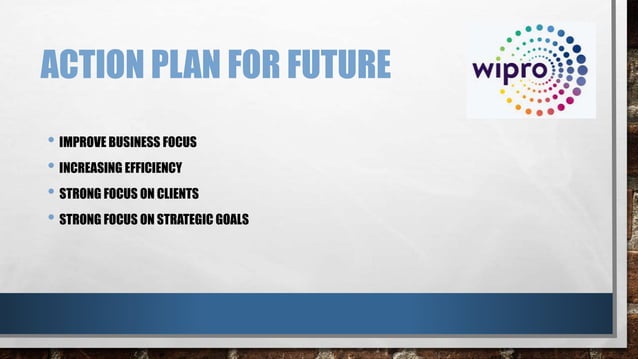 Organisation structure, culture and strategies of wipro | PPTX