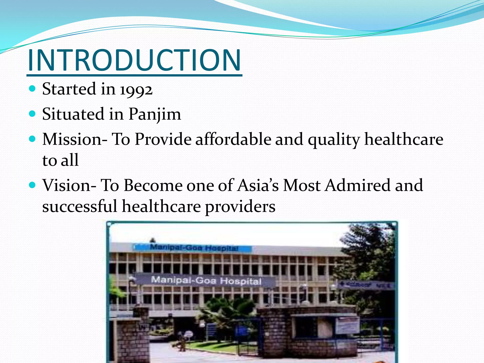 Organisation Structure Of Manipal Hospital | PPTX
