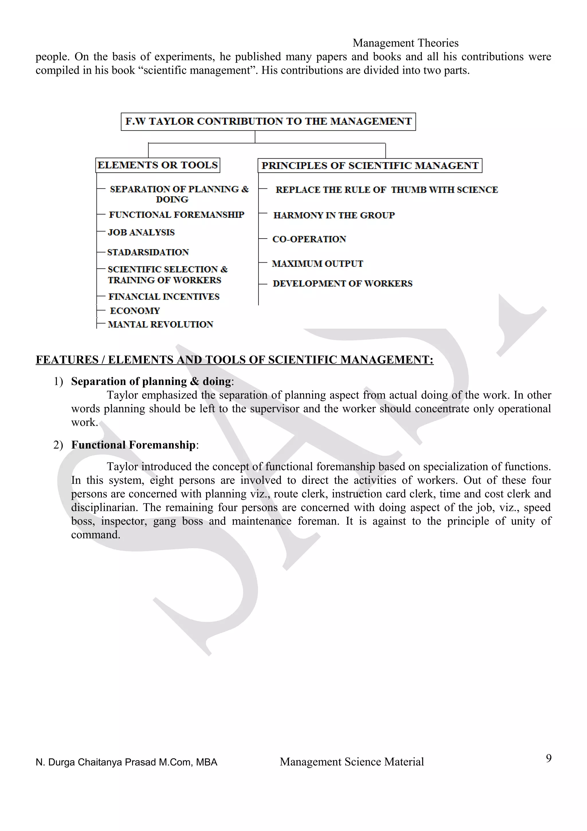 Evaluation thought of Management. | DOC