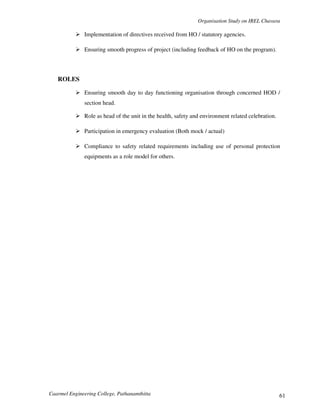 Organisation Study - Indian Rare Earths Limited | PDF