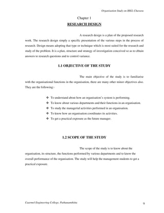 Organisation Study - Indian Rare Earths Limited | PDF