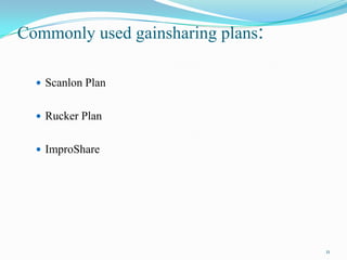 Organisation wide incentive plans | PPTX