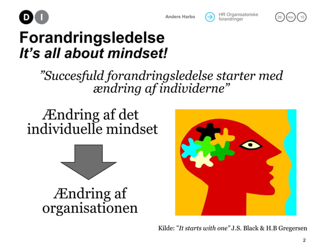 Organisatoriske forandringer | PPT
