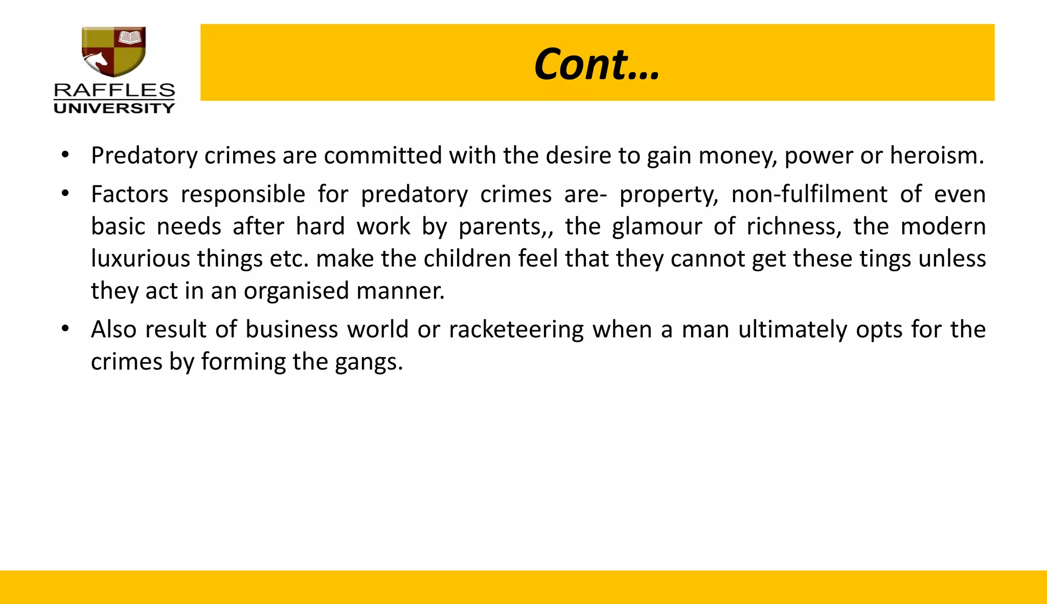 Organised crime | PPTX