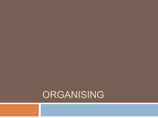 Organising | PPT