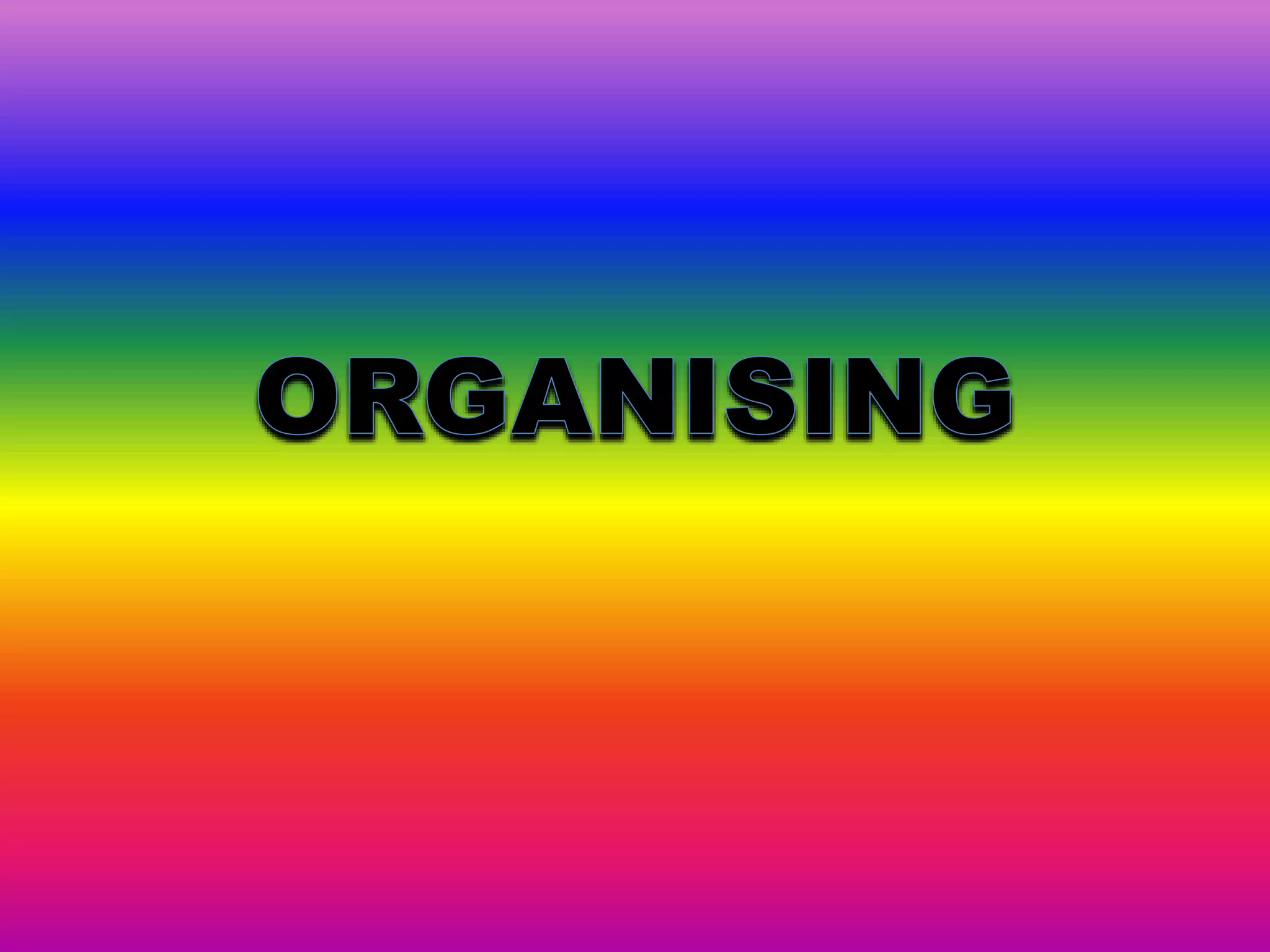 Organising | PPT