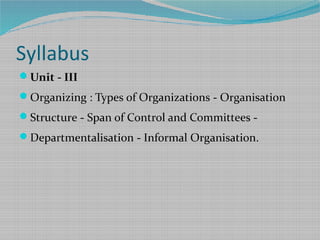 Management Organizing | PPT