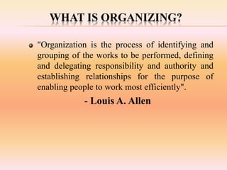 Organising | PPTX