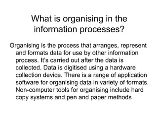 Organising- Power Point | PPT