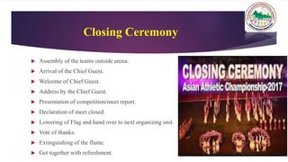 Organising an athletic meet | PPTX