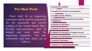 Organising an athletic meet | PPTX