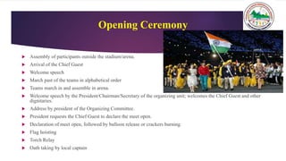 Organising an athletic meet | PPTX