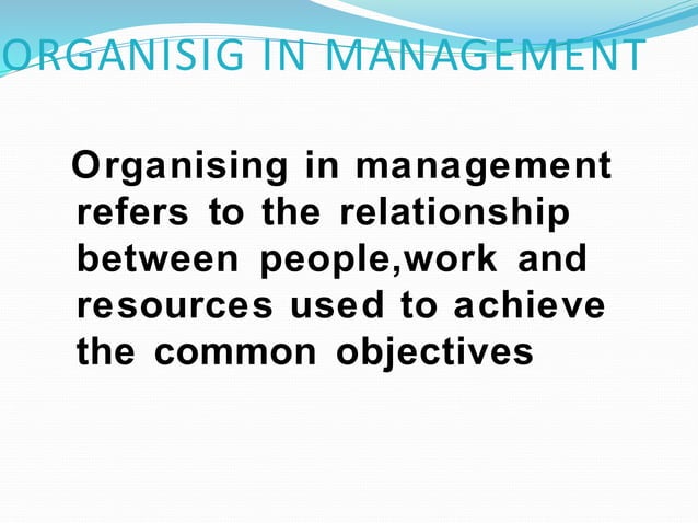 Principles Of Management-Organising | PPT