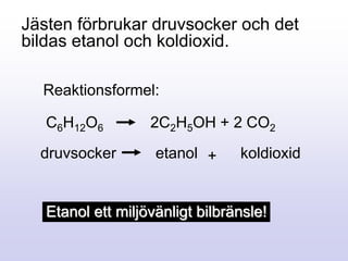 Organisk kemi: kol, kolväten, alkoholer | PPT