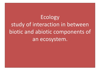 Organism and population ppt | PPTX