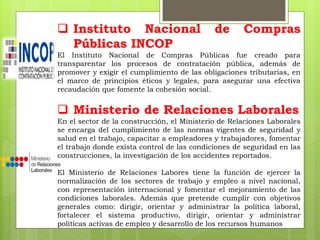 ORGANISMOS QUE REGULAN Y CONTROLAN EL SECTOR DE LA CONSTRUCCIÓN EN EL ...