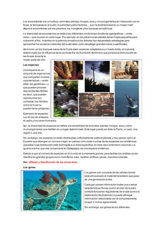 Organismos y medio ambiente | DOCX