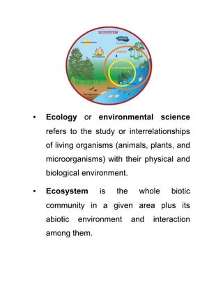 Organisms and Environment - Part I | DOC