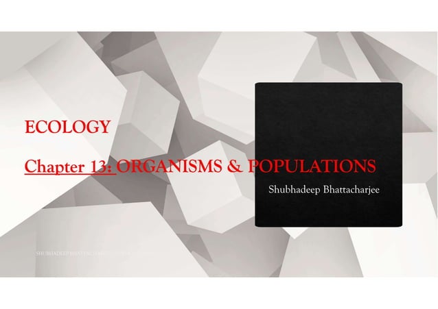 Organisms and populations complete lecture | PPT