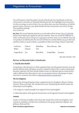 Organisms To Ecosystems Assignment | PDF