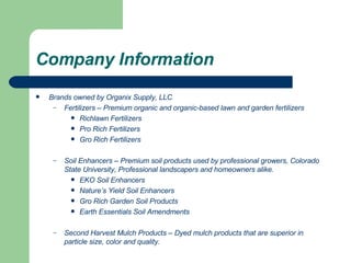 Organix supply Inc | PPT