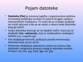 Organizacija podataka u_windows-u | PPS