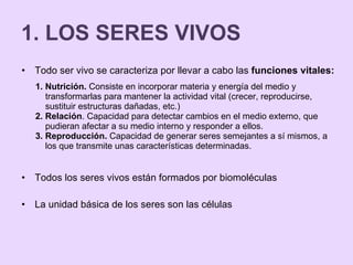 Organización de la vida | PPS