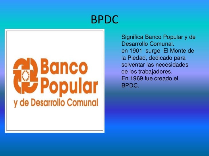 Banco Popular Y De Desarrollo Comunal Telefono - Marcus Reid