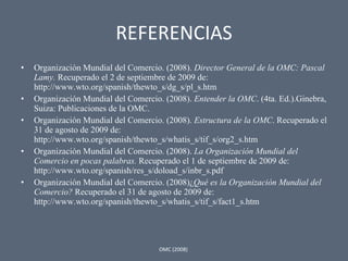 Organización Mundial Del Comercio | PPT