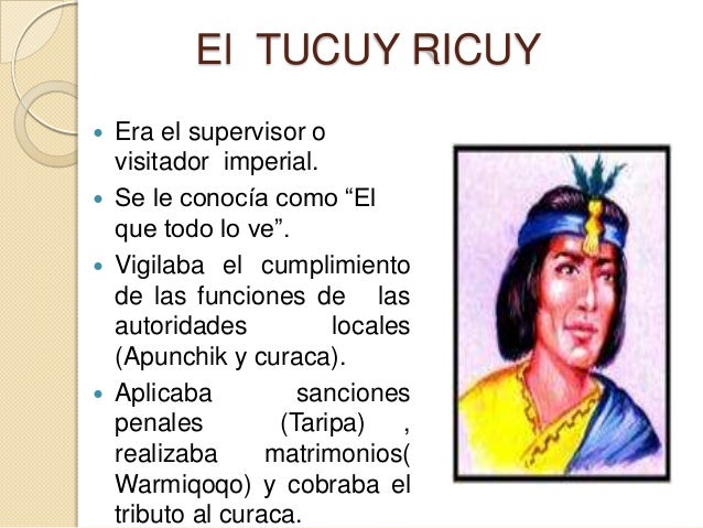 Organización política de los incas