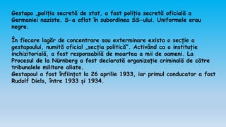 Organizatii naziste | PPTX