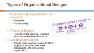 Organizational Behavior & Organization Designs | PPTX