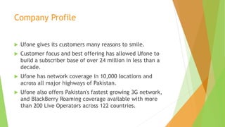 Ufone and its culture | PPT