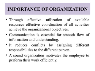 ORGANIZATION ppt for students for understanding | PPTX