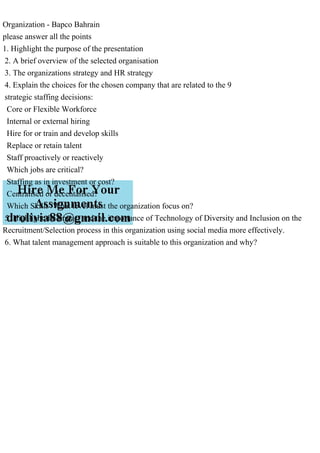 Organization - Bapco Bahrain please answer all the points 1. Hig.pdf