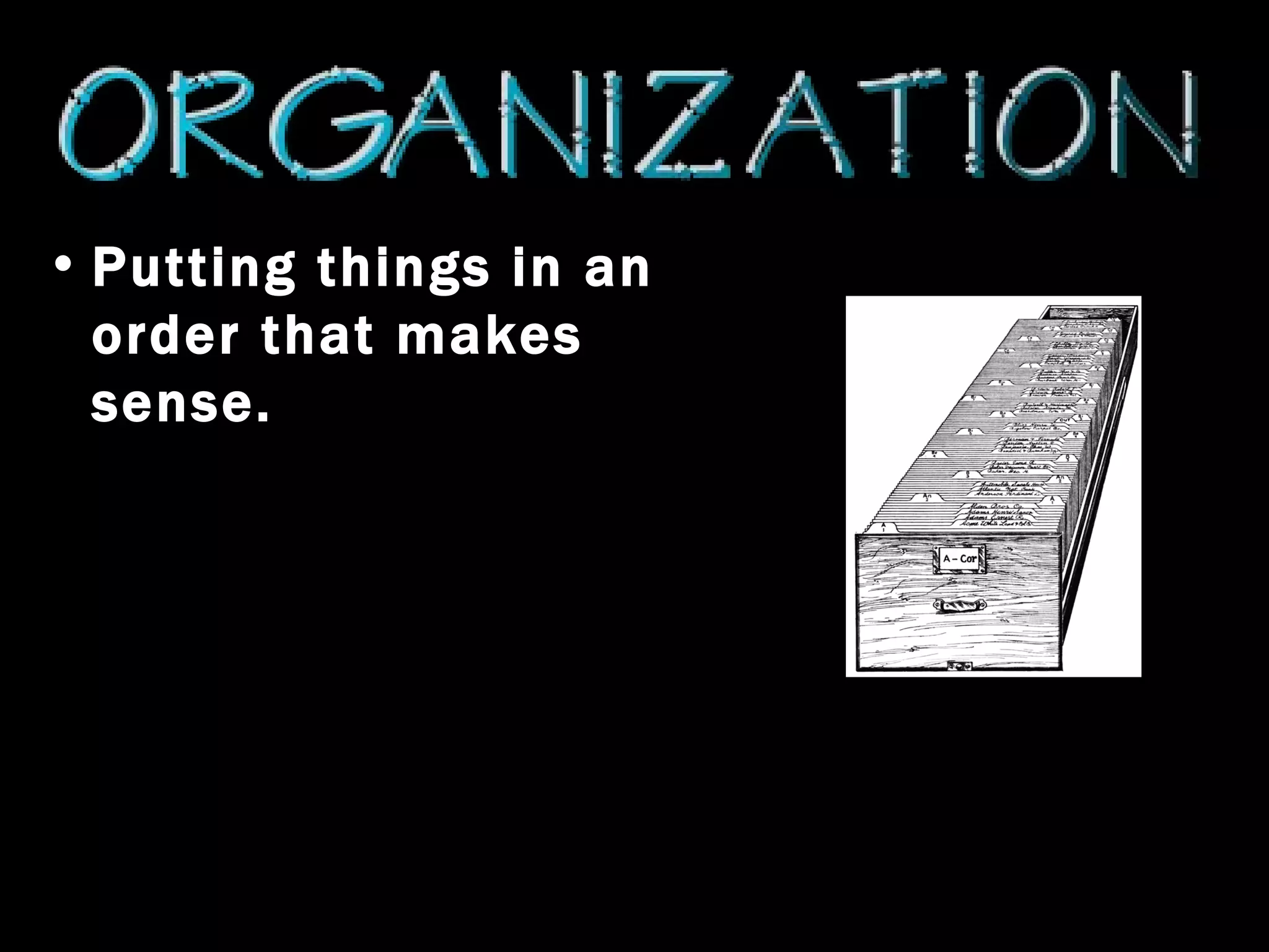 Organization Topic Sentences | PPT
