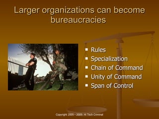 Organization of Law Enforcement Agencies | PPT