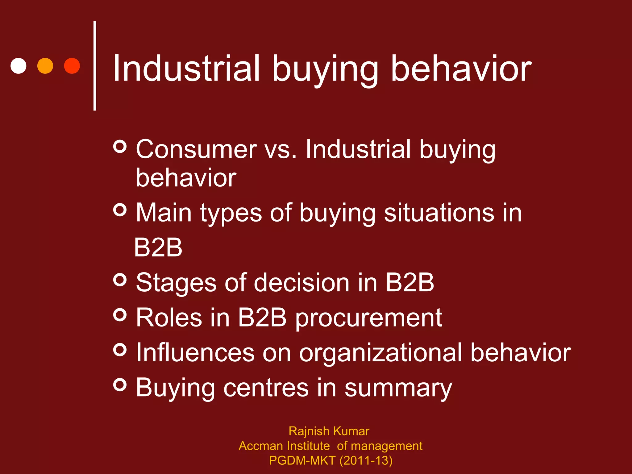 Industrial buying-behavior | PPT