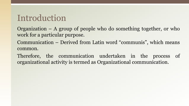 Organizational communication | PPT