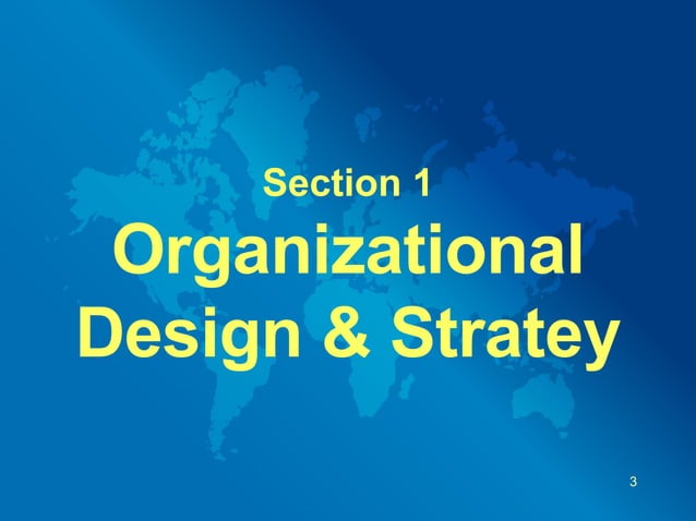 Organizational Design Strategy in Changin Globe | PPT