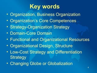 Organizational Design Strategy in Changin Globe | PPT