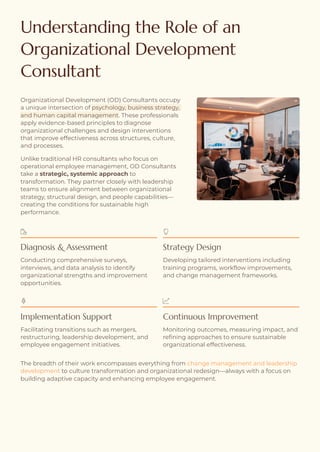 Organizational Development Consultant - Group50 | PDF