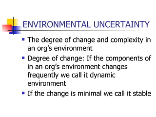 Organizational Environment | PPT
